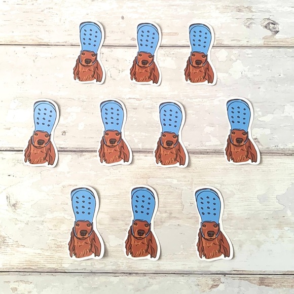 Hot Topic | Office | Sticker Bundle Pc Set Golden Retriever Dog Wearing ...